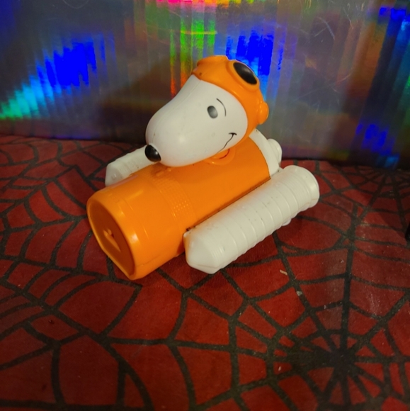 Toys | Mcdonalds Toy 219 Peanuts Snoopy Orange Space Helmet Ship Rocket ...